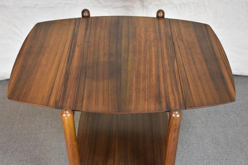 Mid century Vanson Scandinavian drop leaf rosewood table on wheels ...