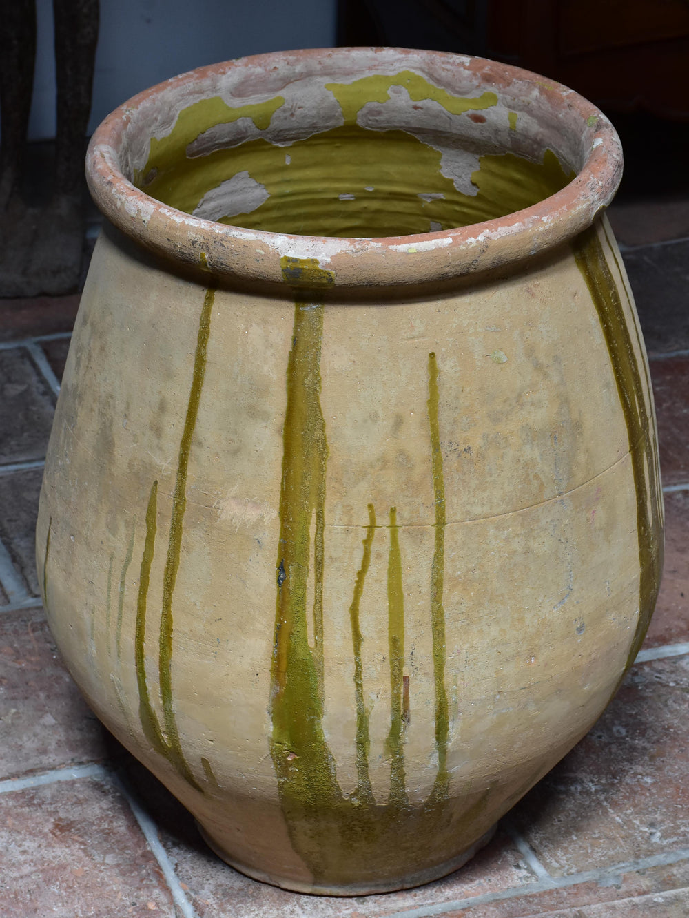 Late 19th century French grain pot from Castelnaudary
