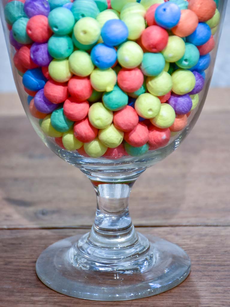 Late 19th Century French hand blown glass lolly jar with lid – Chez Pluie