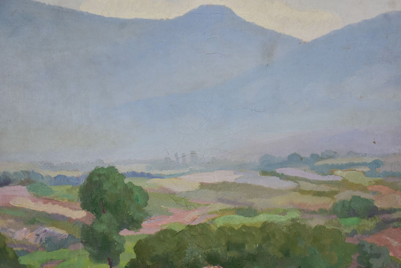 Large hilly landscape by Paul Ledoux (1884 - 1960) oil on canvas 1927 ...