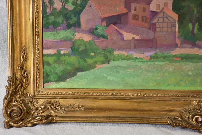 Large hilly landscape by Paul Ledoux (1884 - 1960) oil on canvas 1927 ...