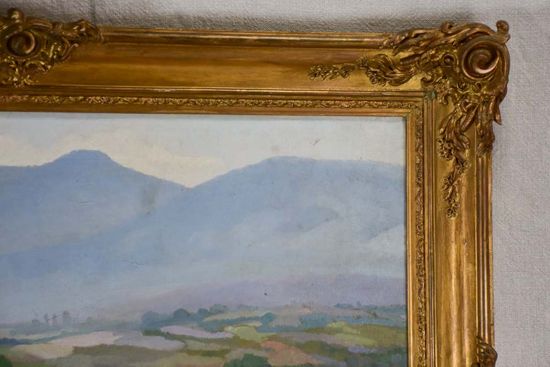 Large hilly landscape by Paul Ledoux (1884 - 1960) oil on canvas 1927 ...