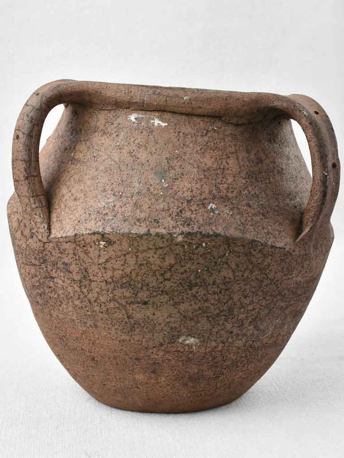 Antique preserving pot - Garos et Bouillon w/ black patina9½"