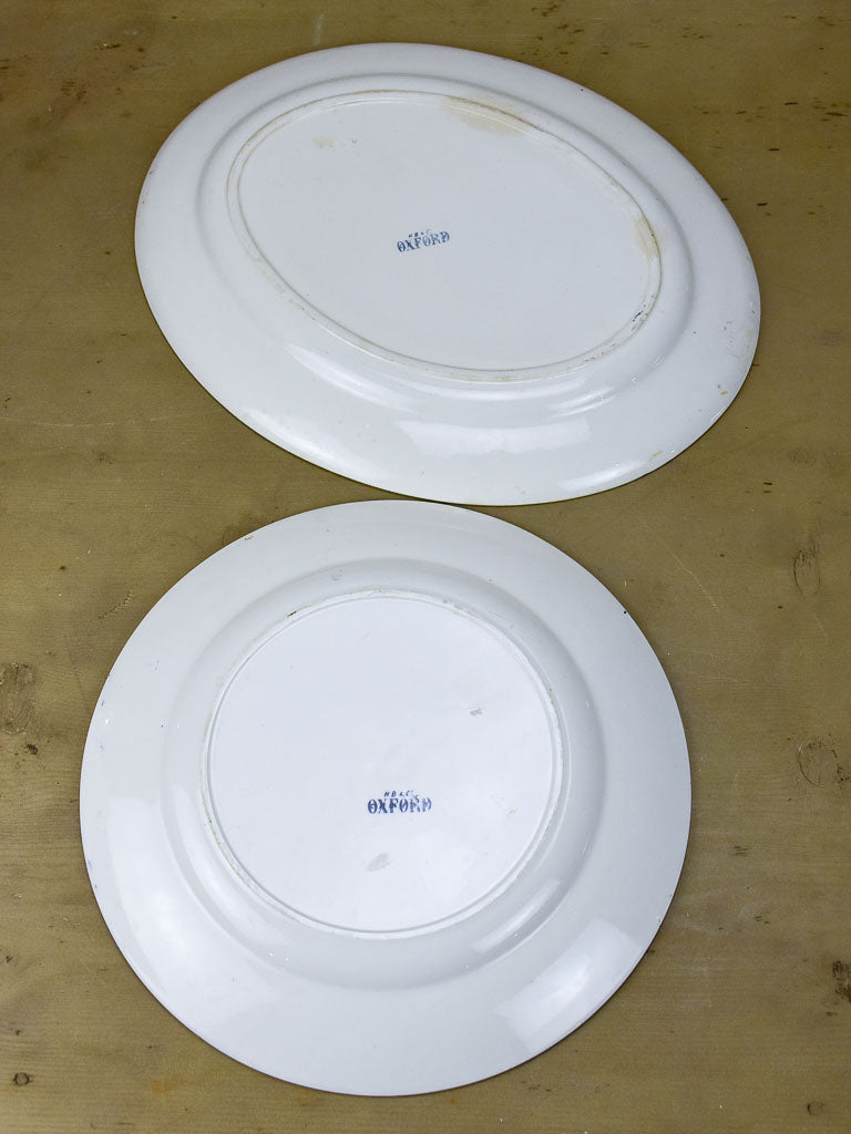 Antique Oxford French dinner service - 14 piece – Chez Pluie