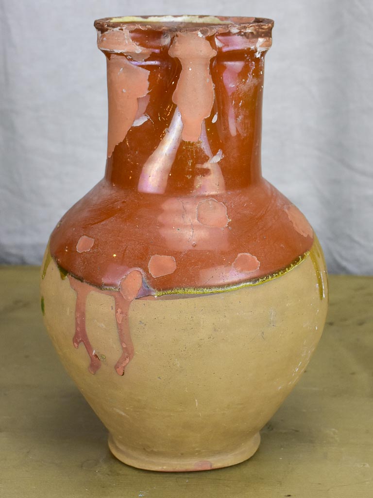 Rustic antique French clay water pitcher – Chez Pluie