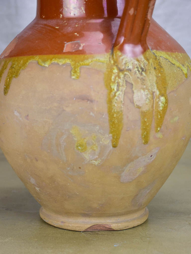 Rustic antique French clay water pitcher – Chez Pluie