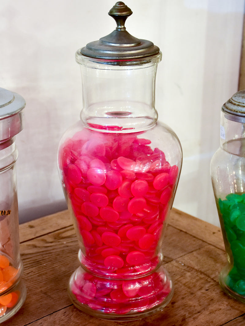 Lot of four antique French lolly jars – Chez Pluie