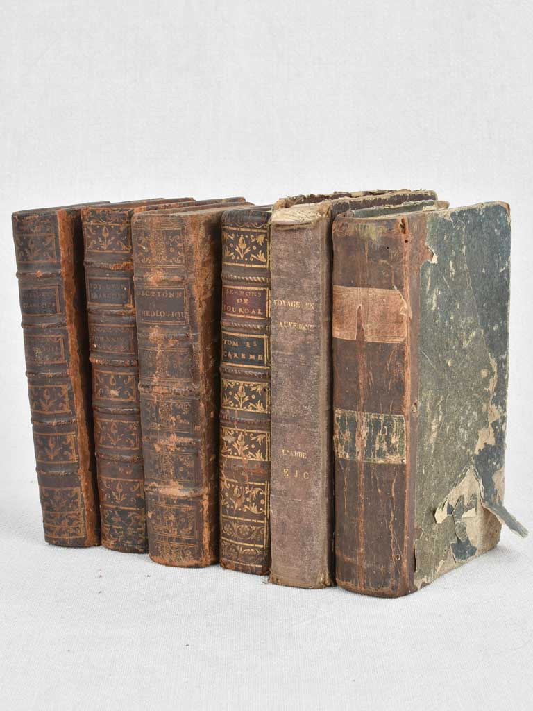Six small hardcover books, 18th and 19th century – Chez Pluie