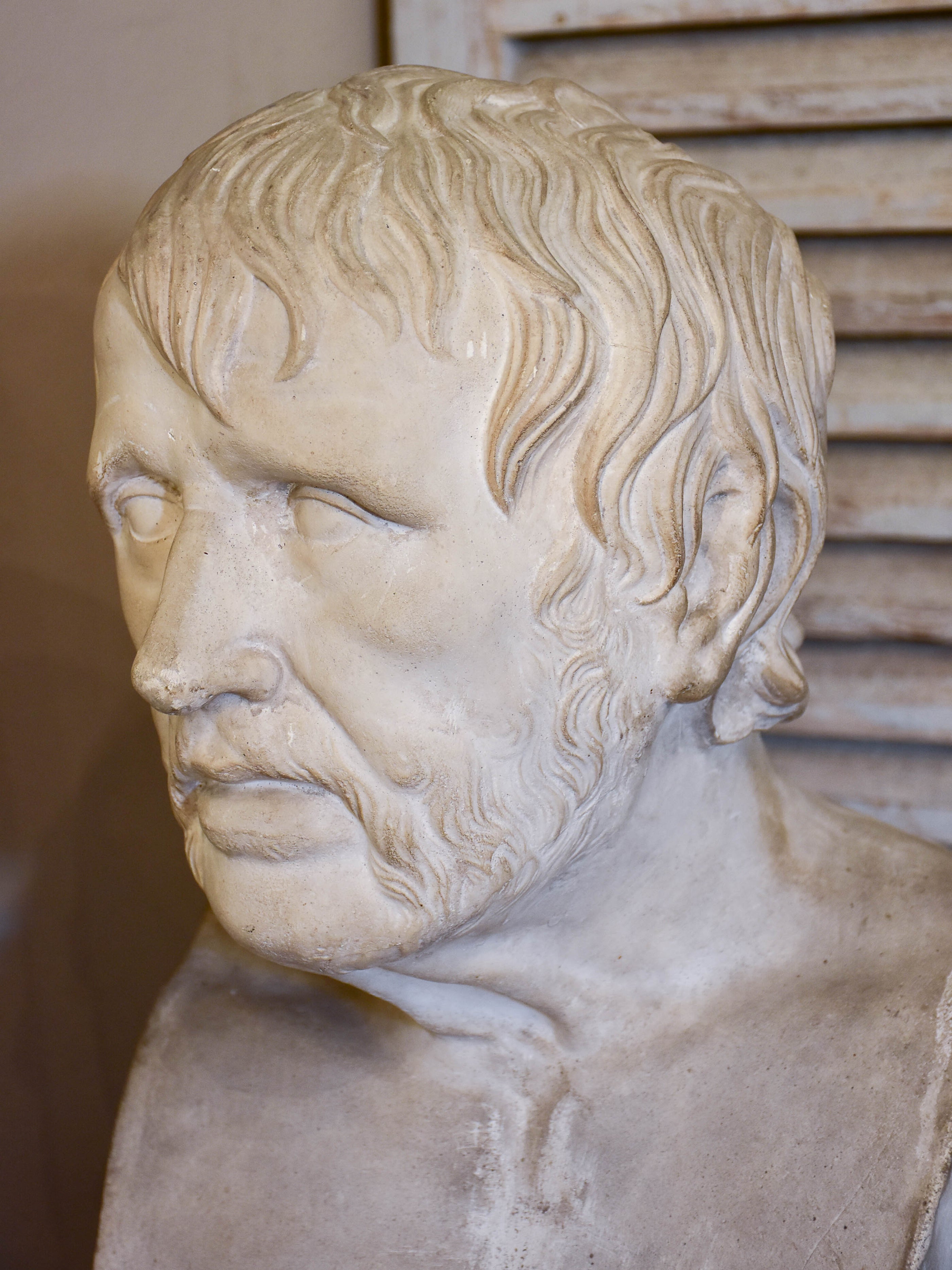 Antique French bust of Seneque