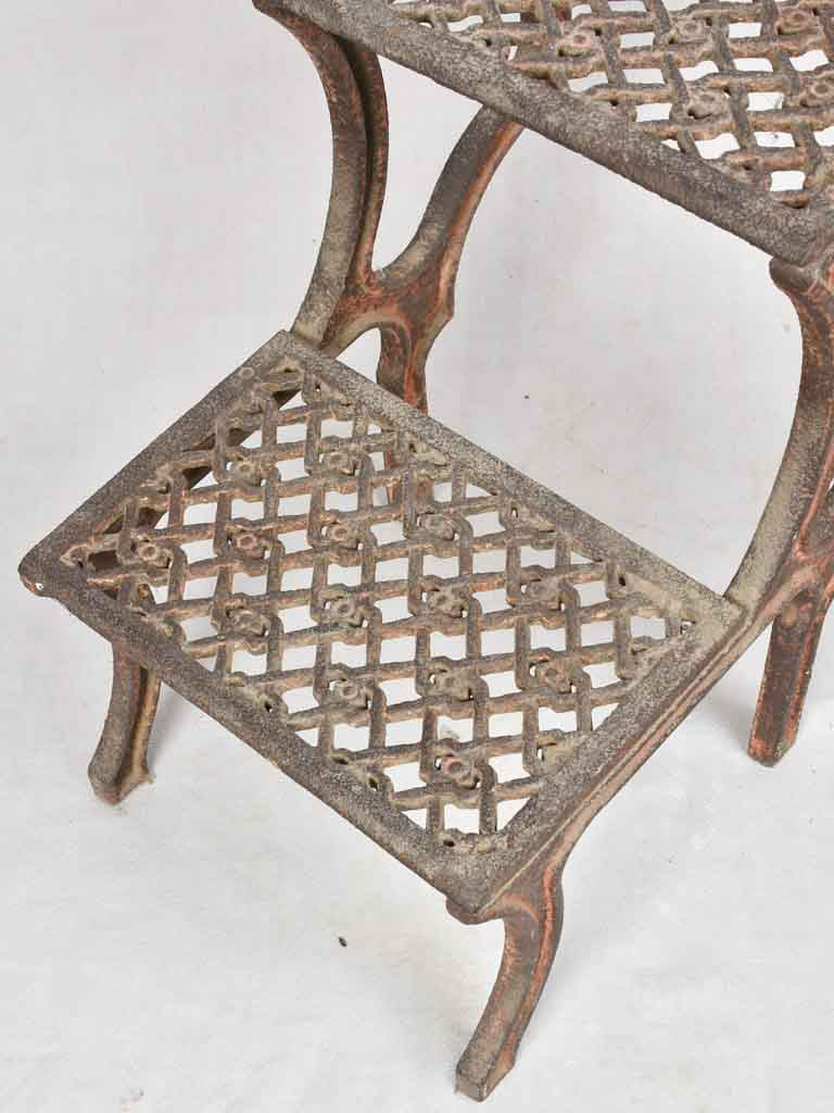 19th century cast iron Italian industrial step with red patina 24 ...