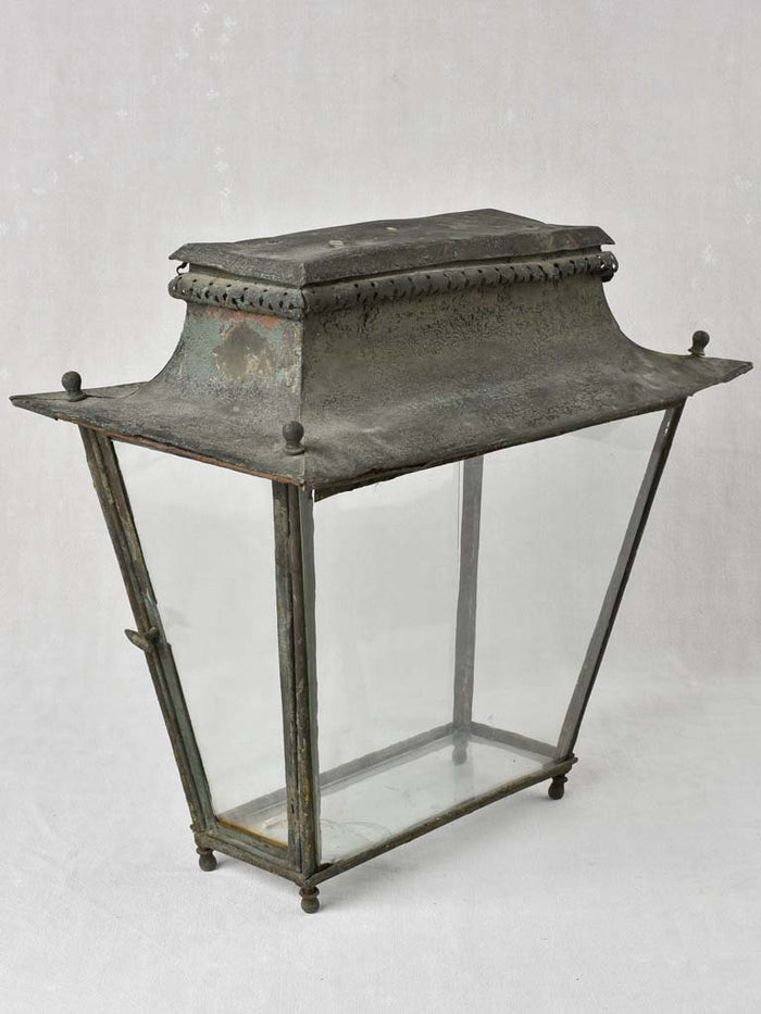 Large rectangular 18th century French lantern 19¾"