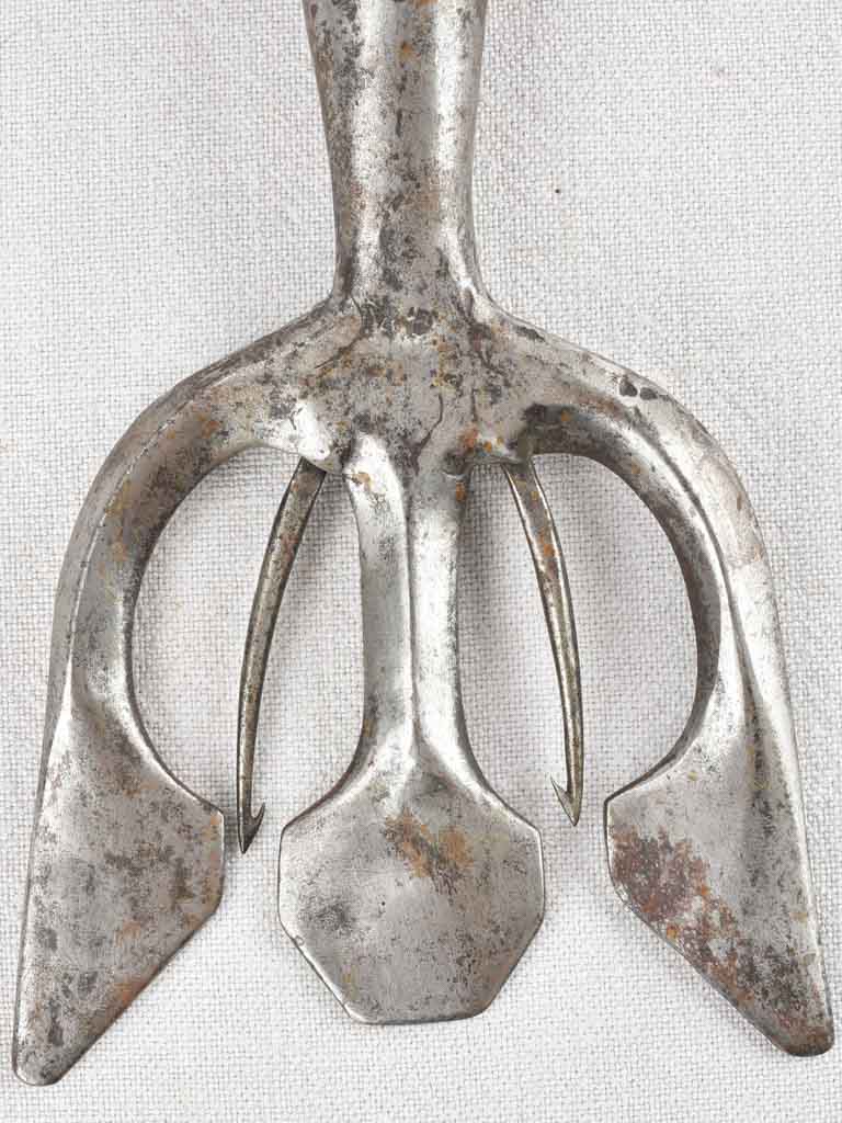 Antique French river fishing spear trident - 5 prong 9¾" – Chez Pluie