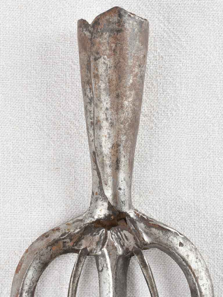 Antique French river fishing spear trident - 5 prong 9¾" – Chez Pluie