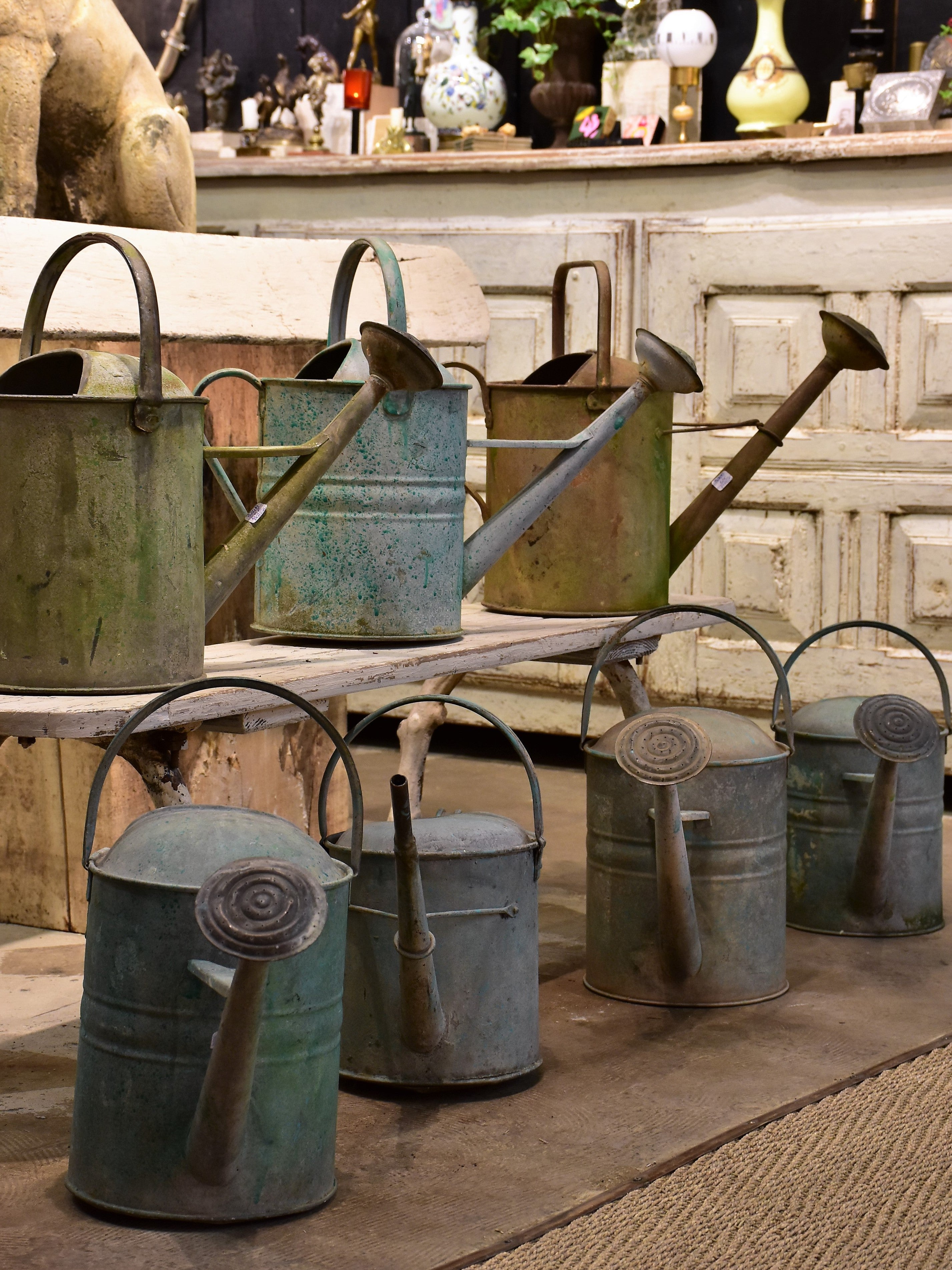 Vintage French watering can – Chez Pluie