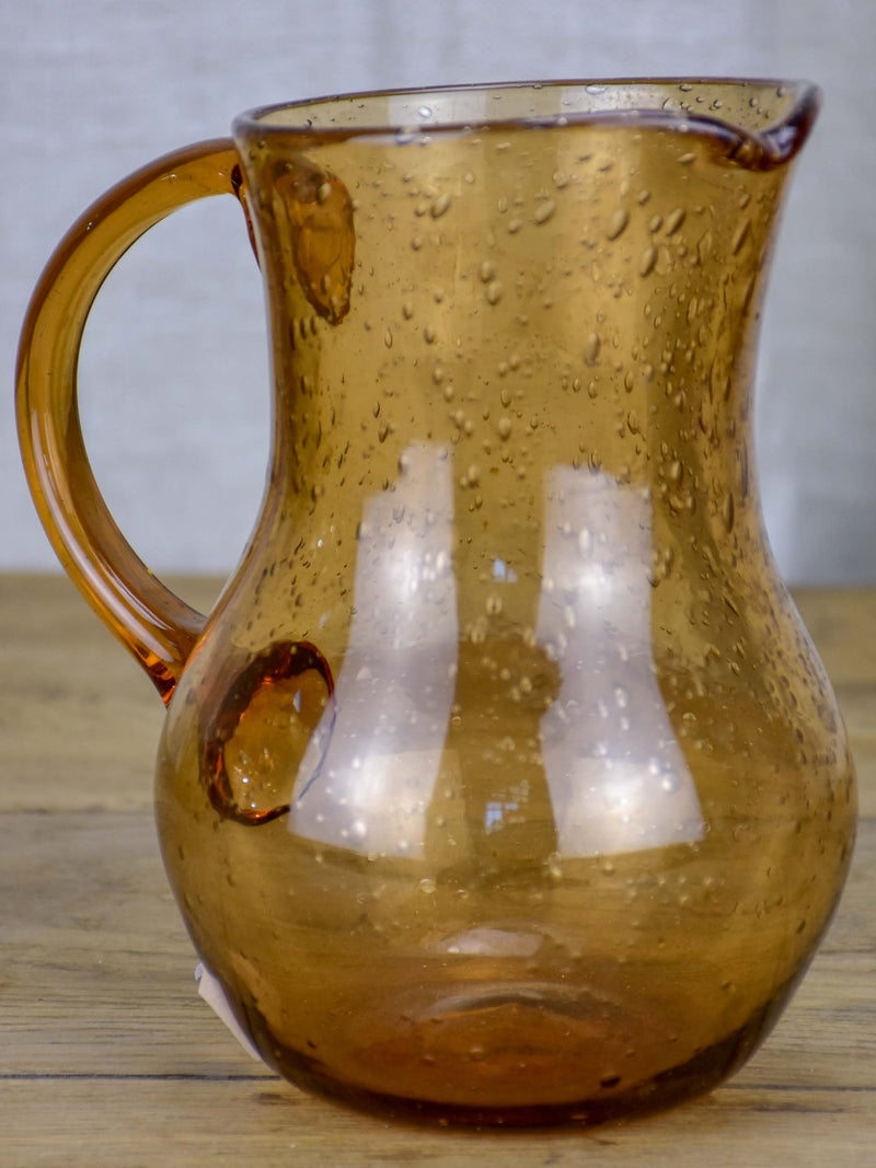 Vintage French glass water pitcher from Biot, France – Chez Pluie