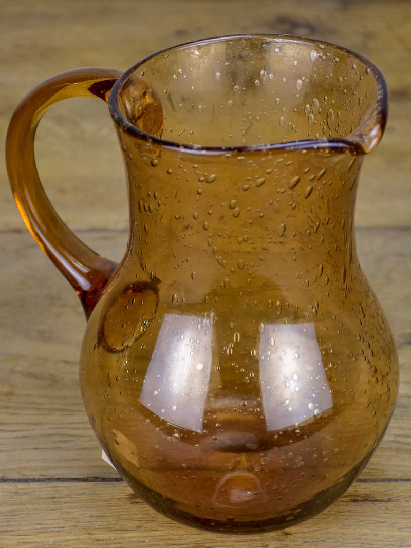 Vintage French glass water pitcher from Biot, France – Chez Pluie