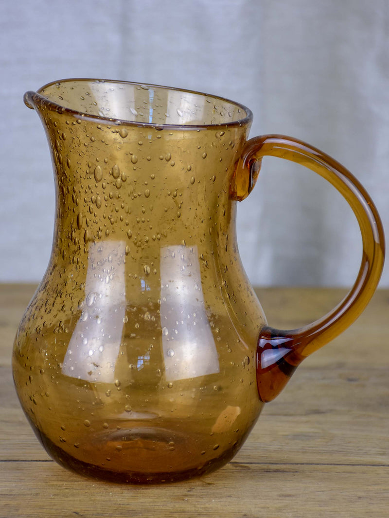 Vintage French glass water pitcher from Biot, France – Chez Pluie