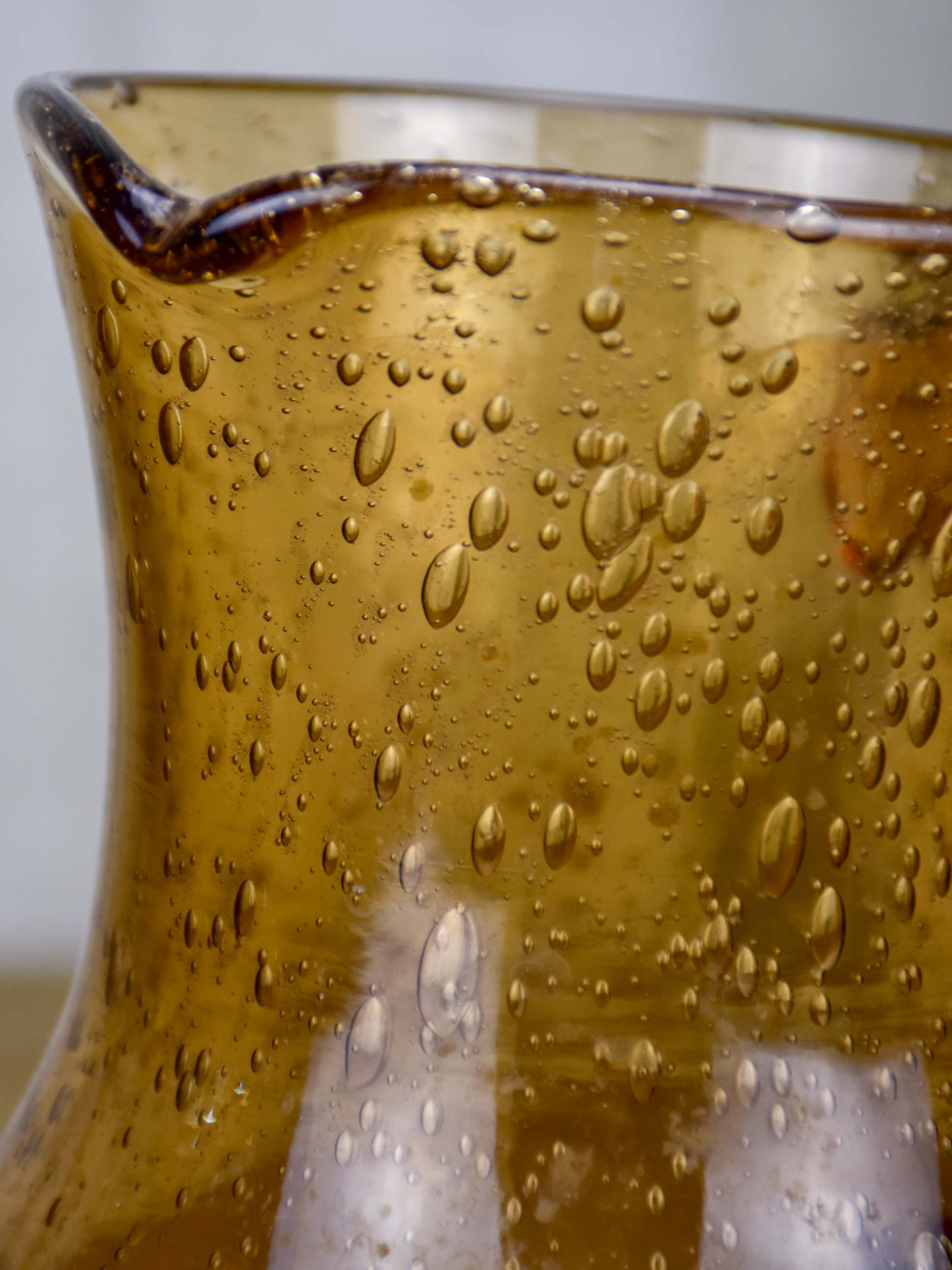 Vintage French glass water pitcher from Biot, France – Chez Pluie