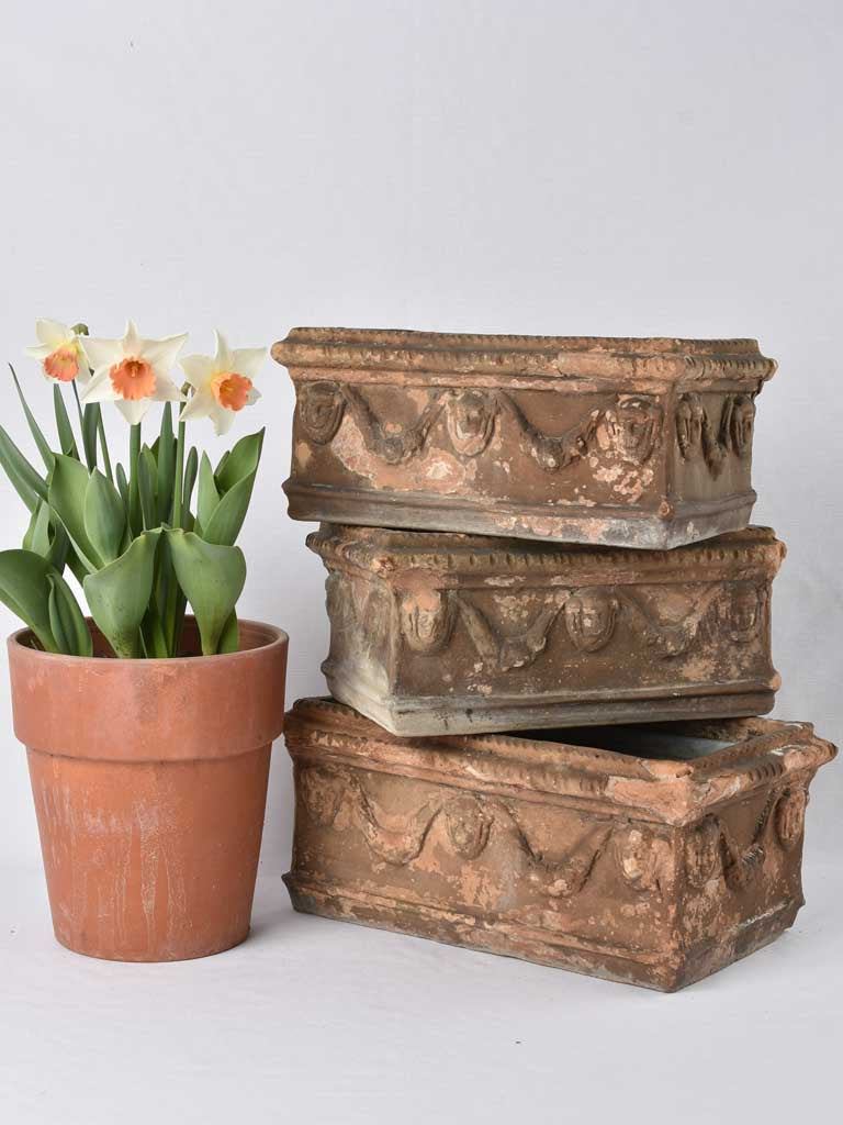 3 rectangular garden planters window boxes 17¼" – Chez Pluie