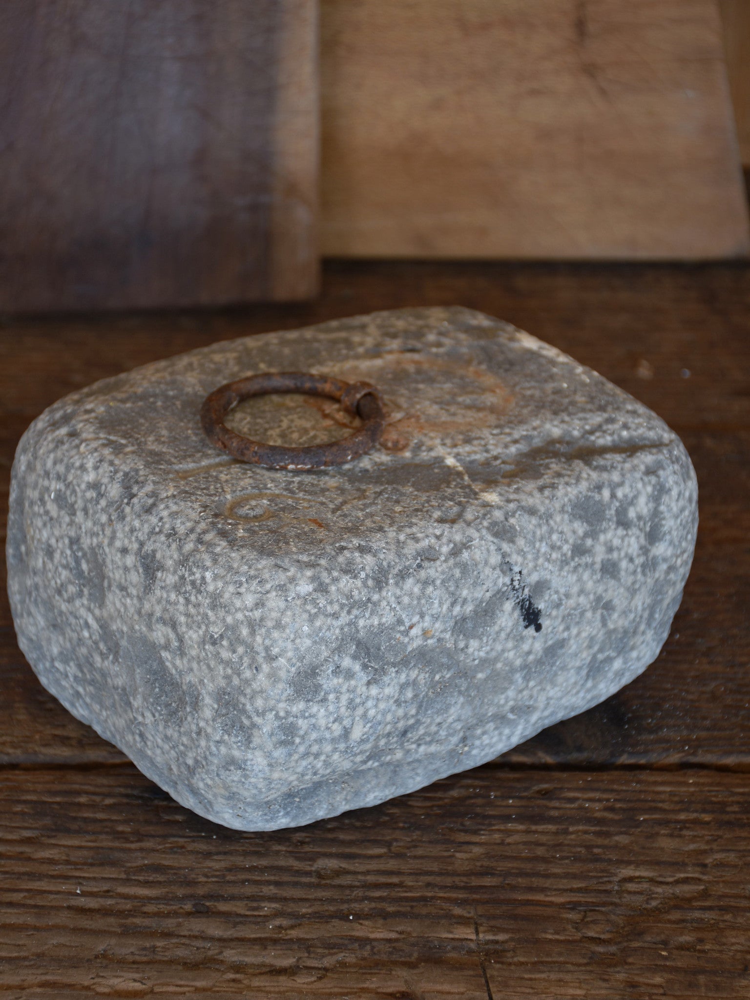 Antique stone counterweight - square – Chez Pluie