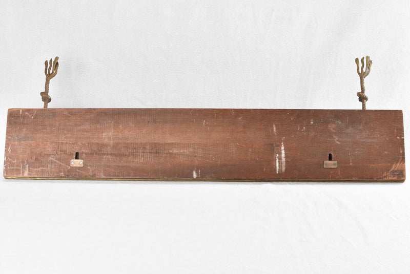 1940s COAT RACK - brass rope 44½" – Chez Pluie