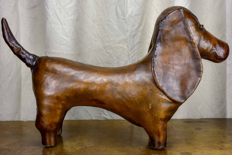 Antique Valenti leather dog footrest – Chez Pluie