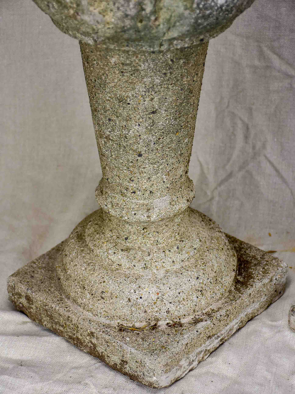 Pair of carved stone balusters