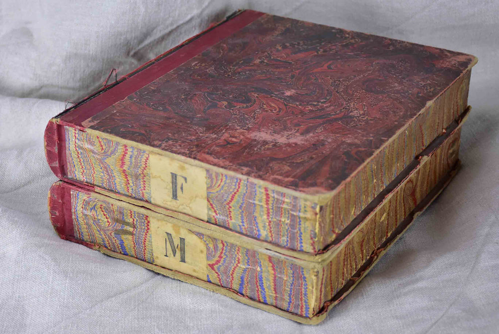 Two antique secret storage books