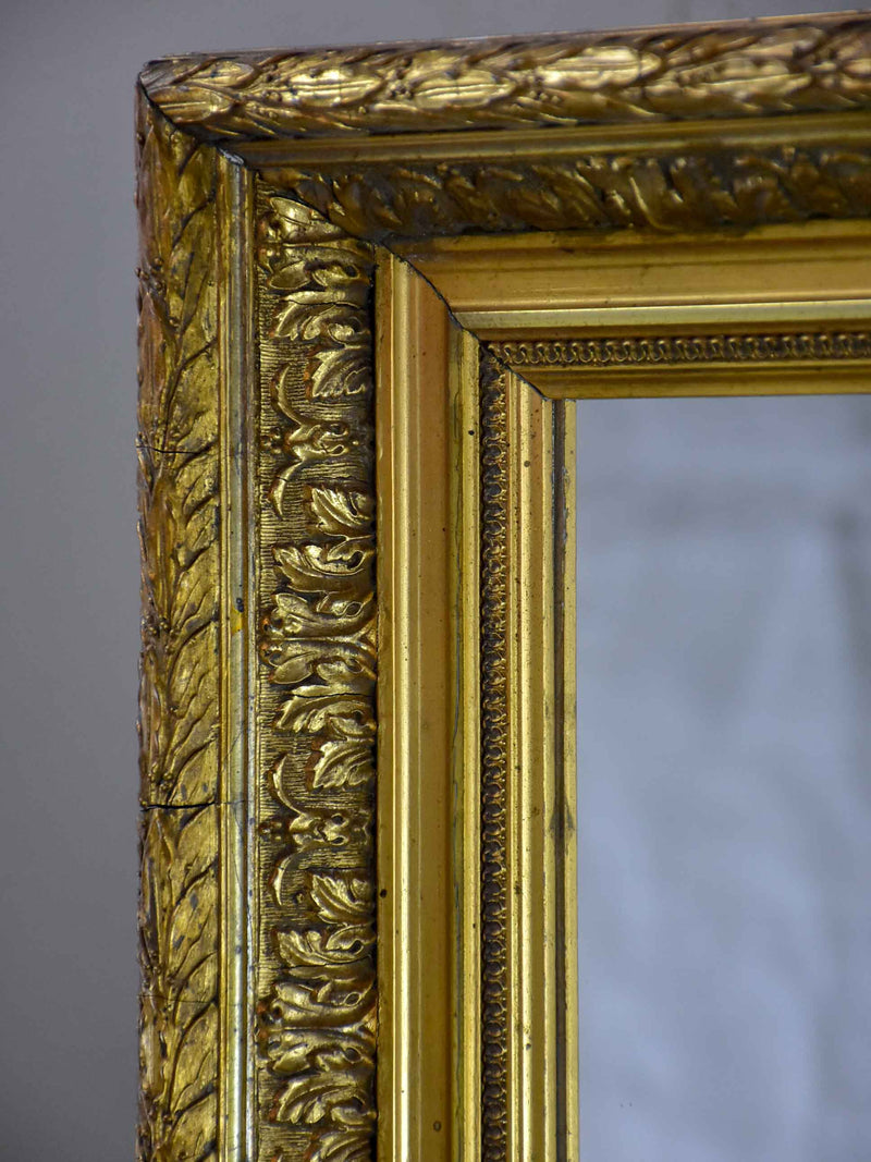 Late 19th Century rectangular mirror with gilded frame – Chez Pluie