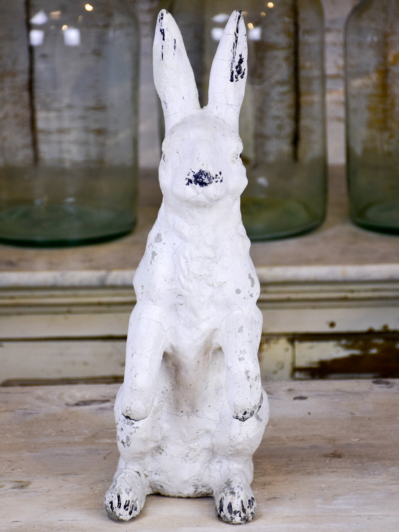 Antique French rabbit garden sculpture – Chez Pluie