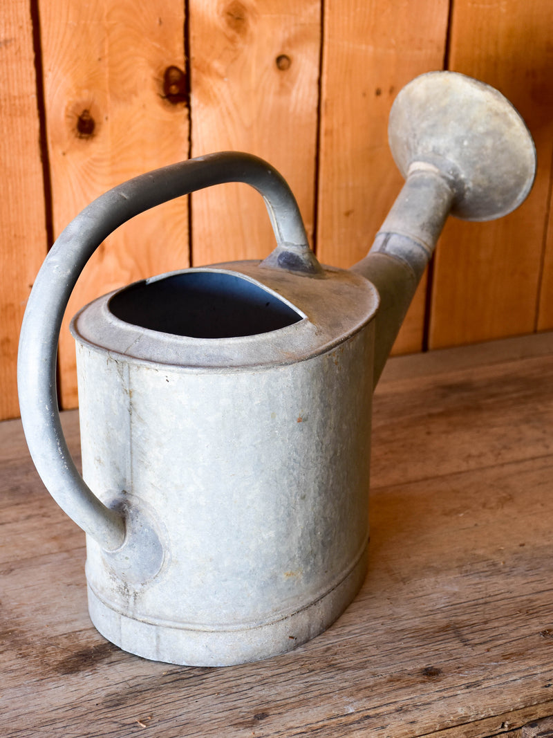 Antique French watering can with large rose head – Chez Pluie