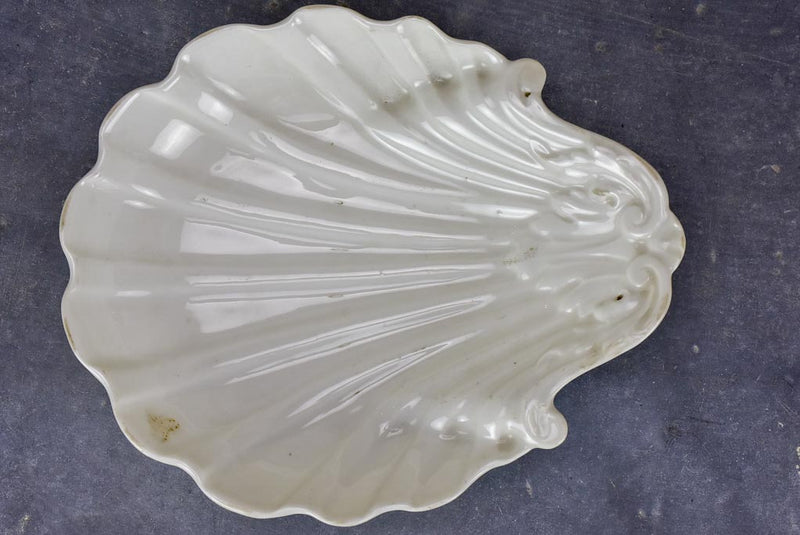 Pair of antique French shell plates – Chez Pluie