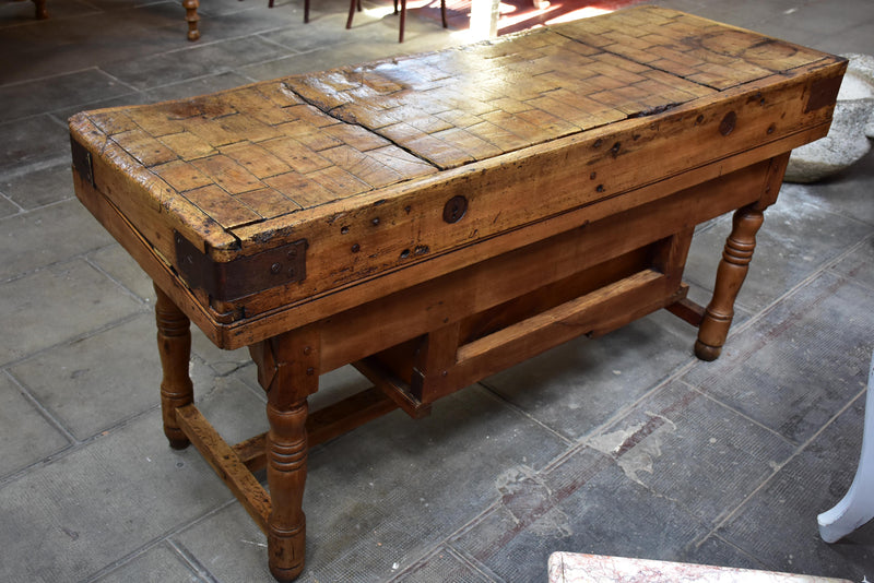Antique French butcher's block – Chez Pluie