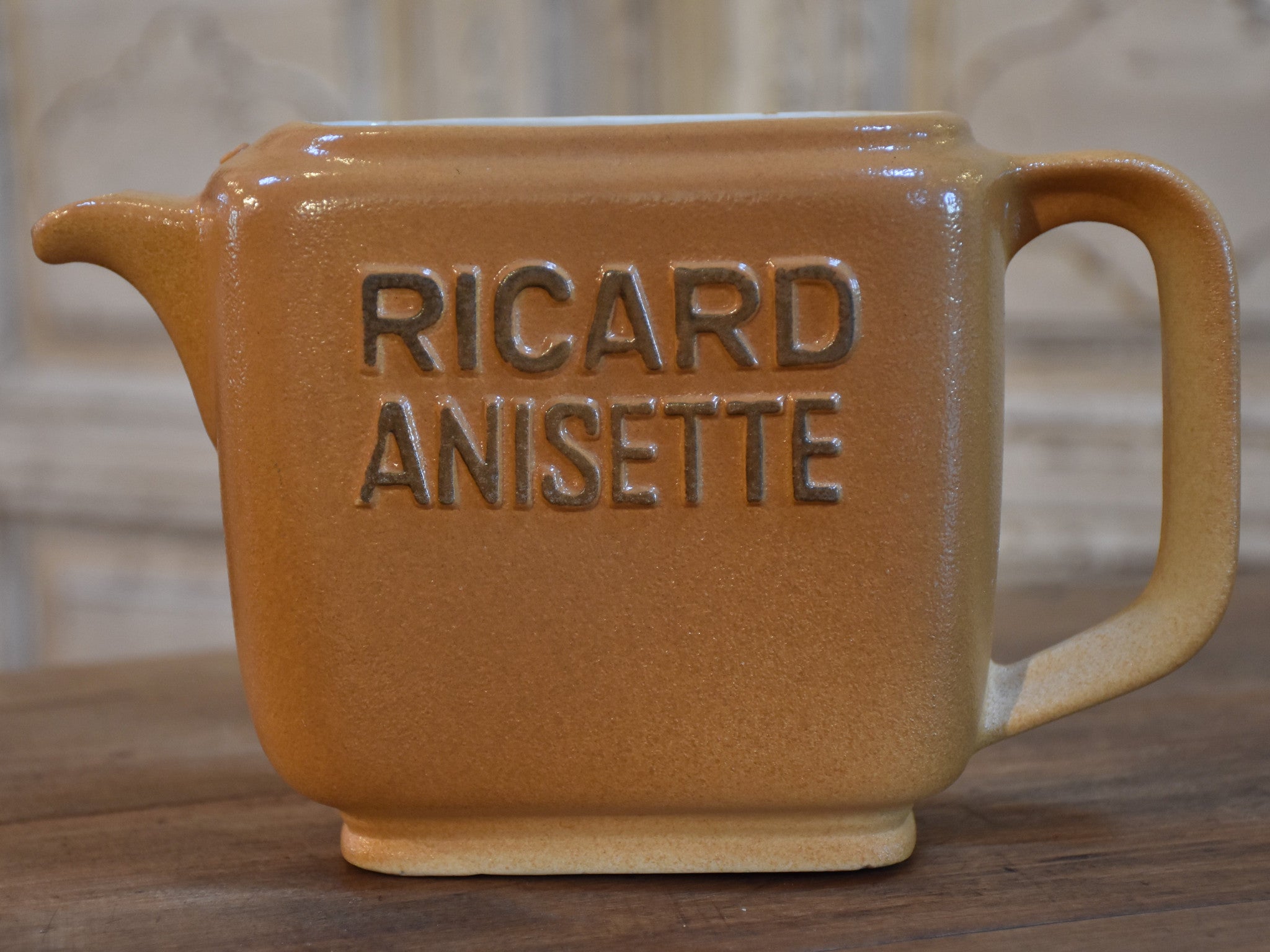 Ricard anisette pastis water pitcher - rectangular – Chez Pluie
