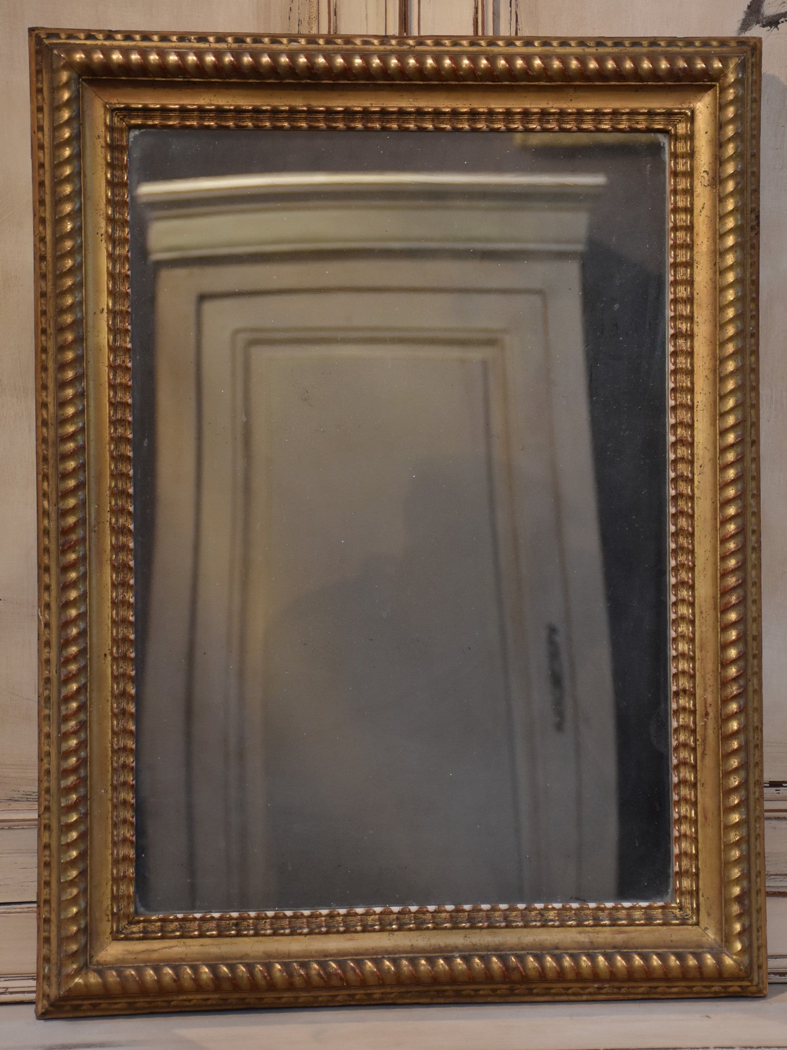 Pretty petite antique French mirror - rectangular – Chez Pluie