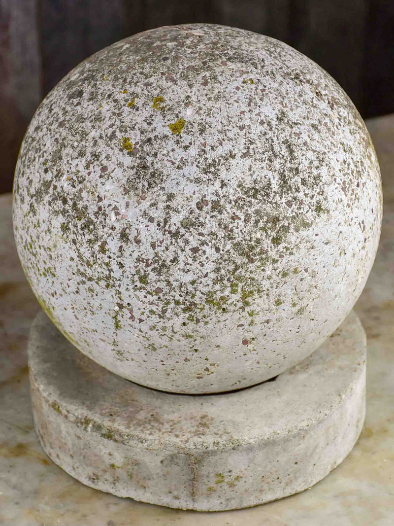 Mid century mounted stone spheres – Chez Pluie
