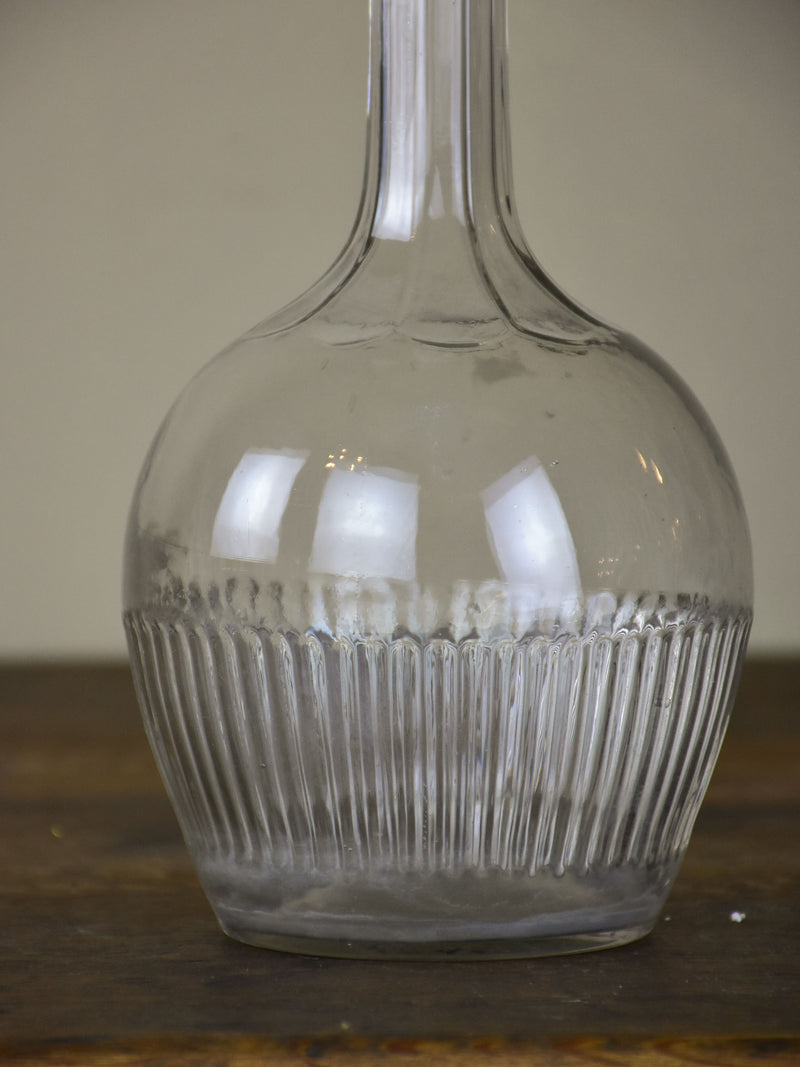 Antique French wine decanter with glass stopper – Chez Pluie