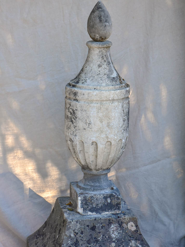 Pair of extra large antique French column finials – Chez Pluie