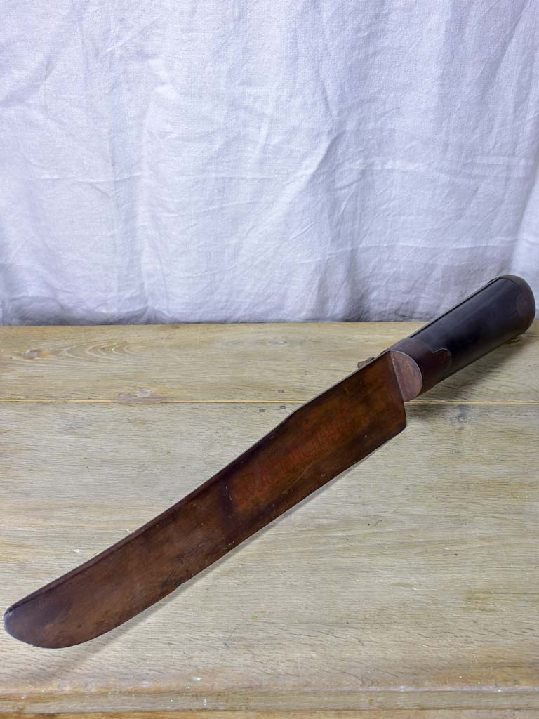 Huge 19th Century cutler's sign branded 'L'Indemanchable' 36½"