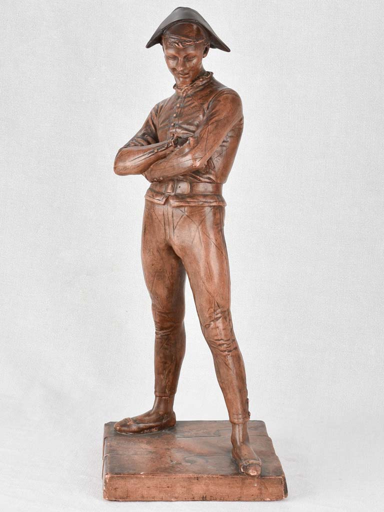 Terracotta Harlequin statue 27¼" – Chez Pluie