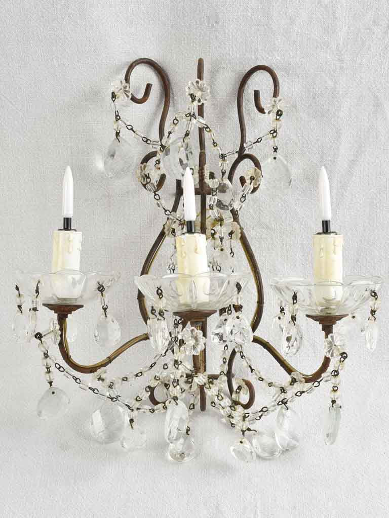 Pair of antique Italian wall appliques 17" – Chez Pluie