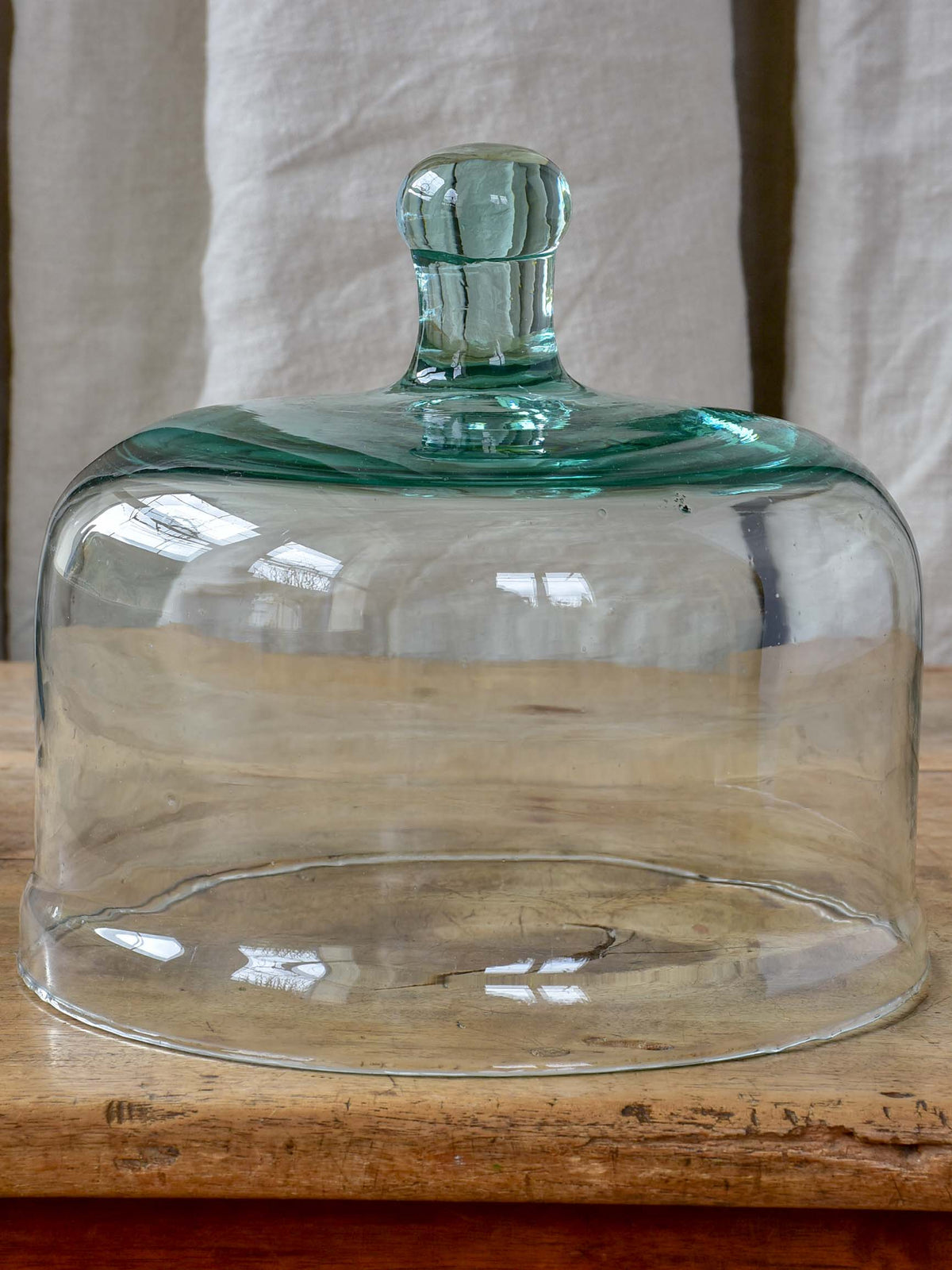 Antique French glass dome for cheese