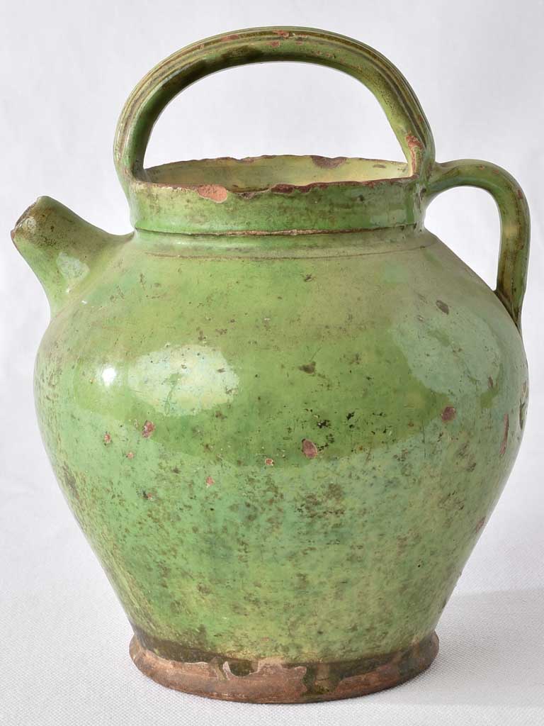 Small green pitcher - 19th century 9½" – Chez Pluie