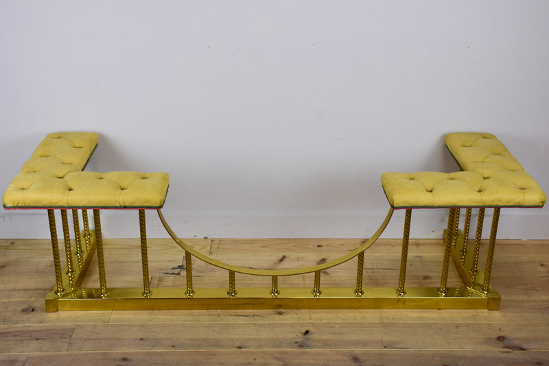 Mid-century modern fireplace fender bench – Chez Pluie