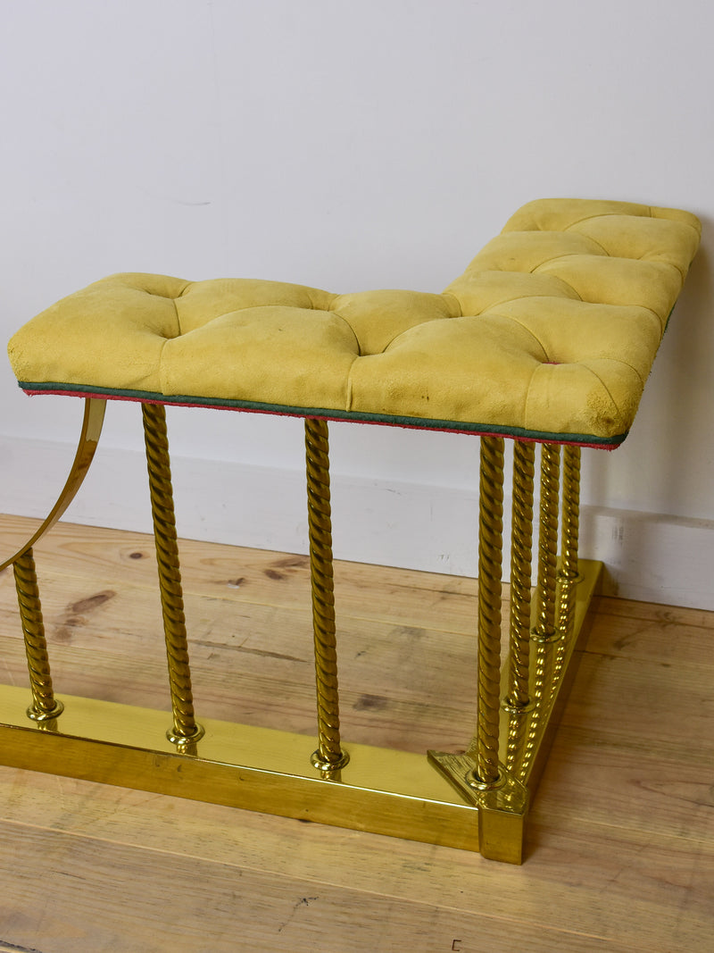 Mid-century modern fireplace fender bench – Chez Pluie