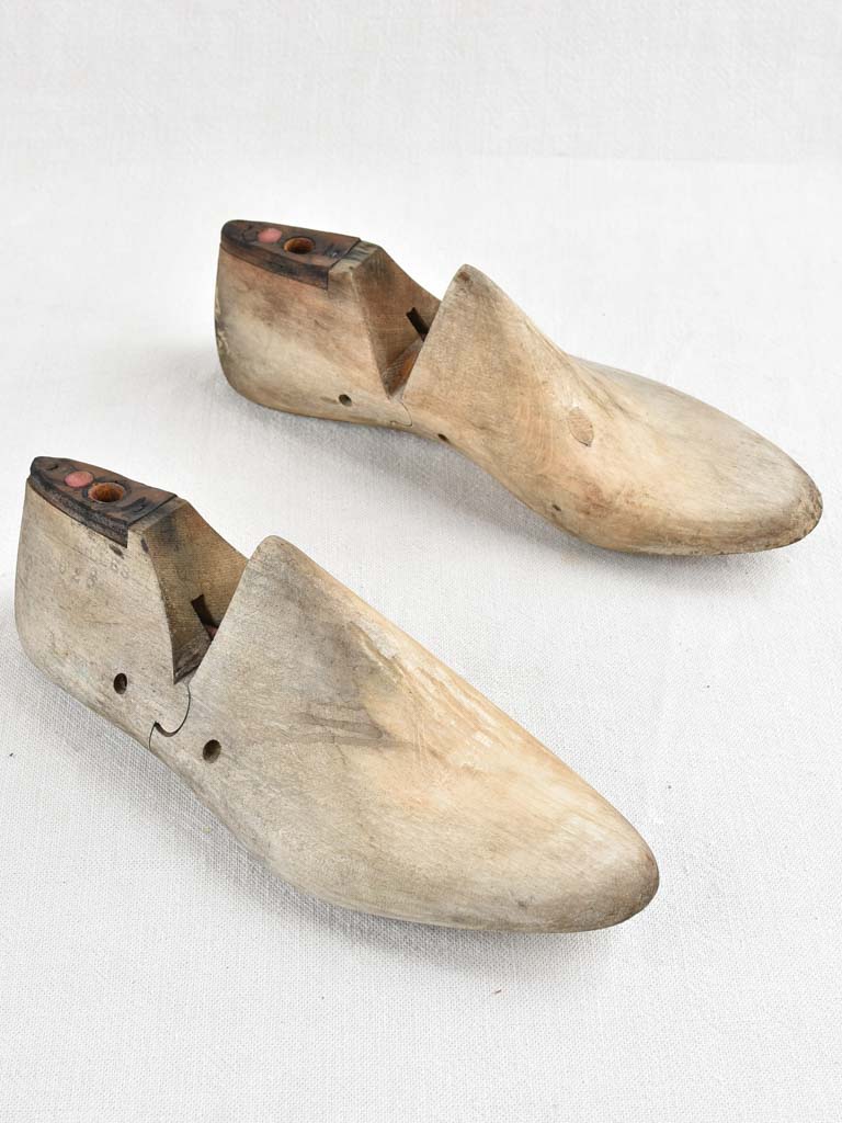 Pair of antique French wooden shoe stays – Chez Pluie
