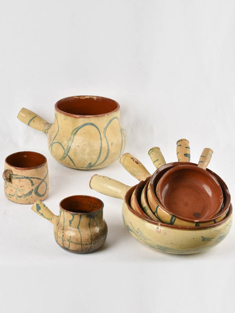 Rare set of Vallauris pottery - Jaspée 20th century – Chez Pluie