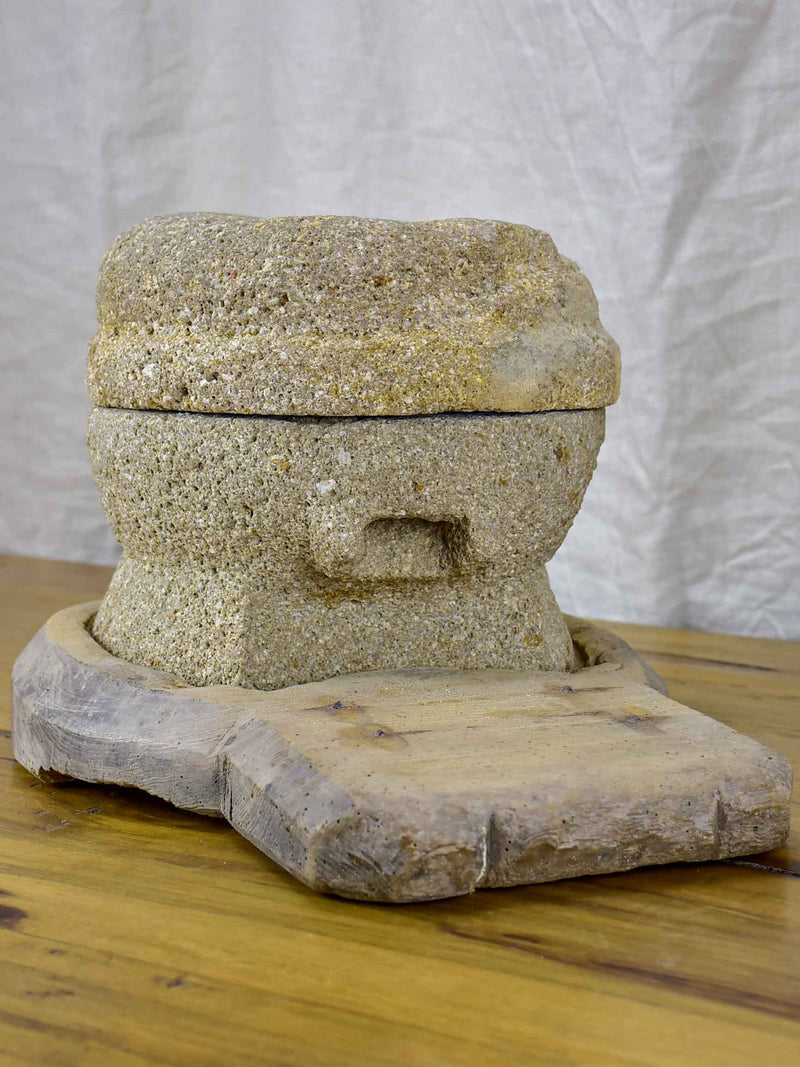 18th Century French stone salt mill – Chez Pluie