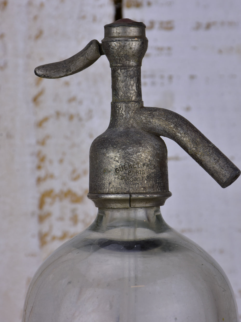 Antique French Seltzer bottle - grey