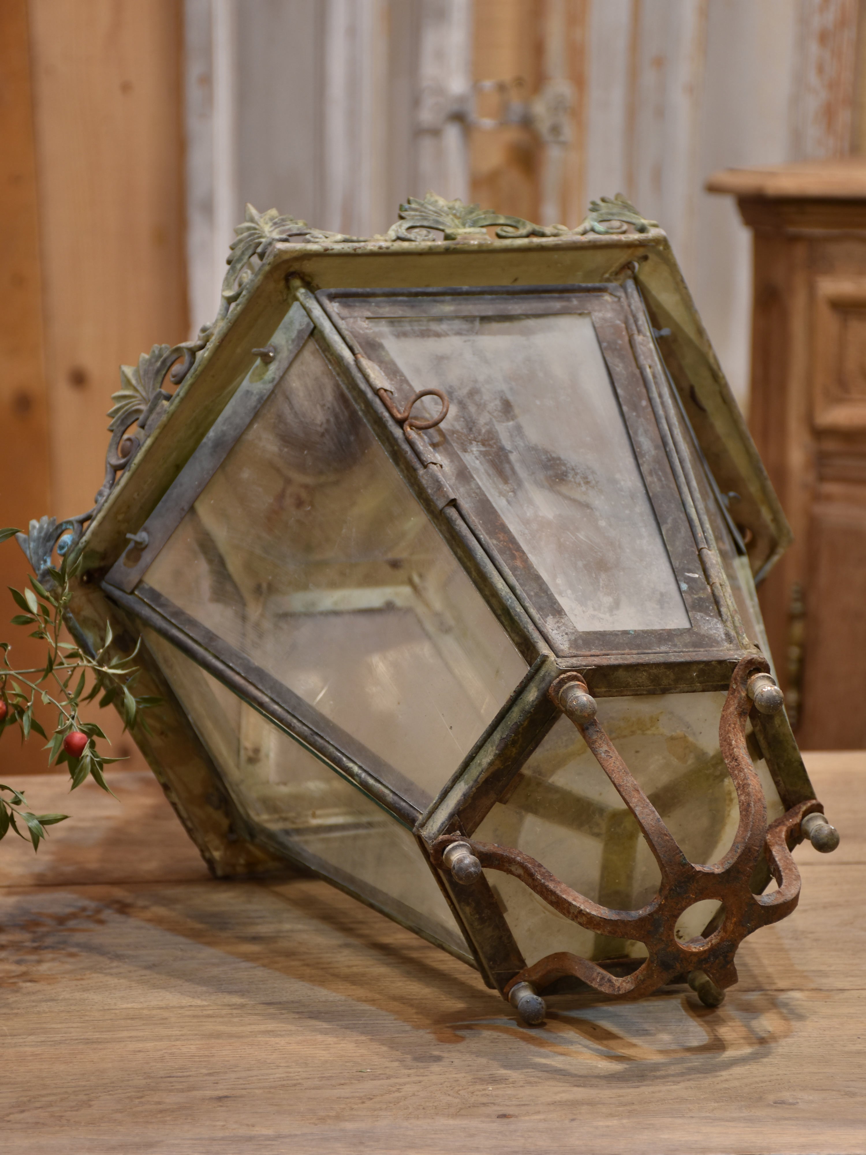 French lantern, large, 19th-century – Chez Pluie